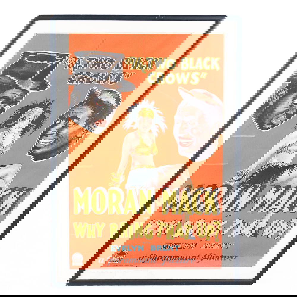 1929 Two Black Crows Framed Movie Poster Auction