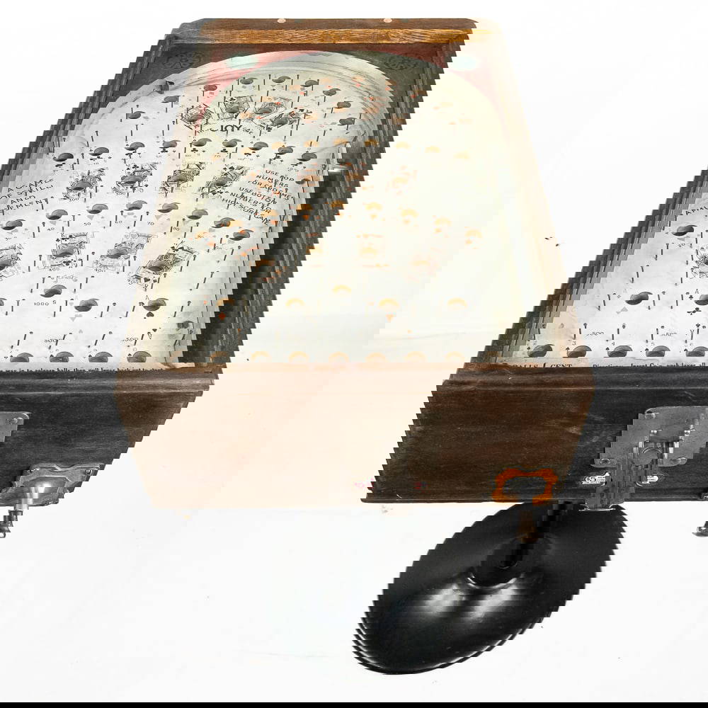 "joy Poker" 1 Cent Counter Top Pinball W/ Stand Auction