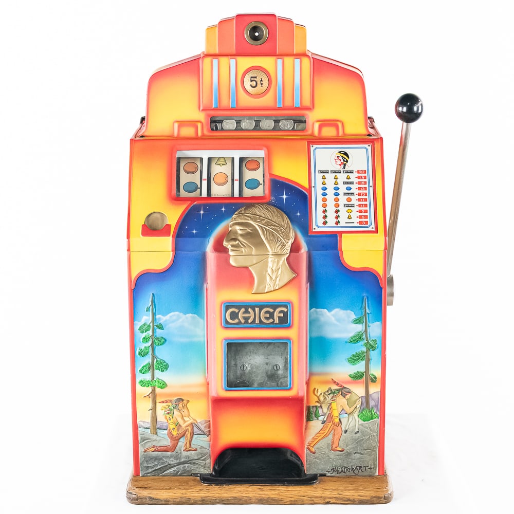 5¢ Sega Copper Star Slot Machine. 5¢ Sega Copper Star Slot Machine.