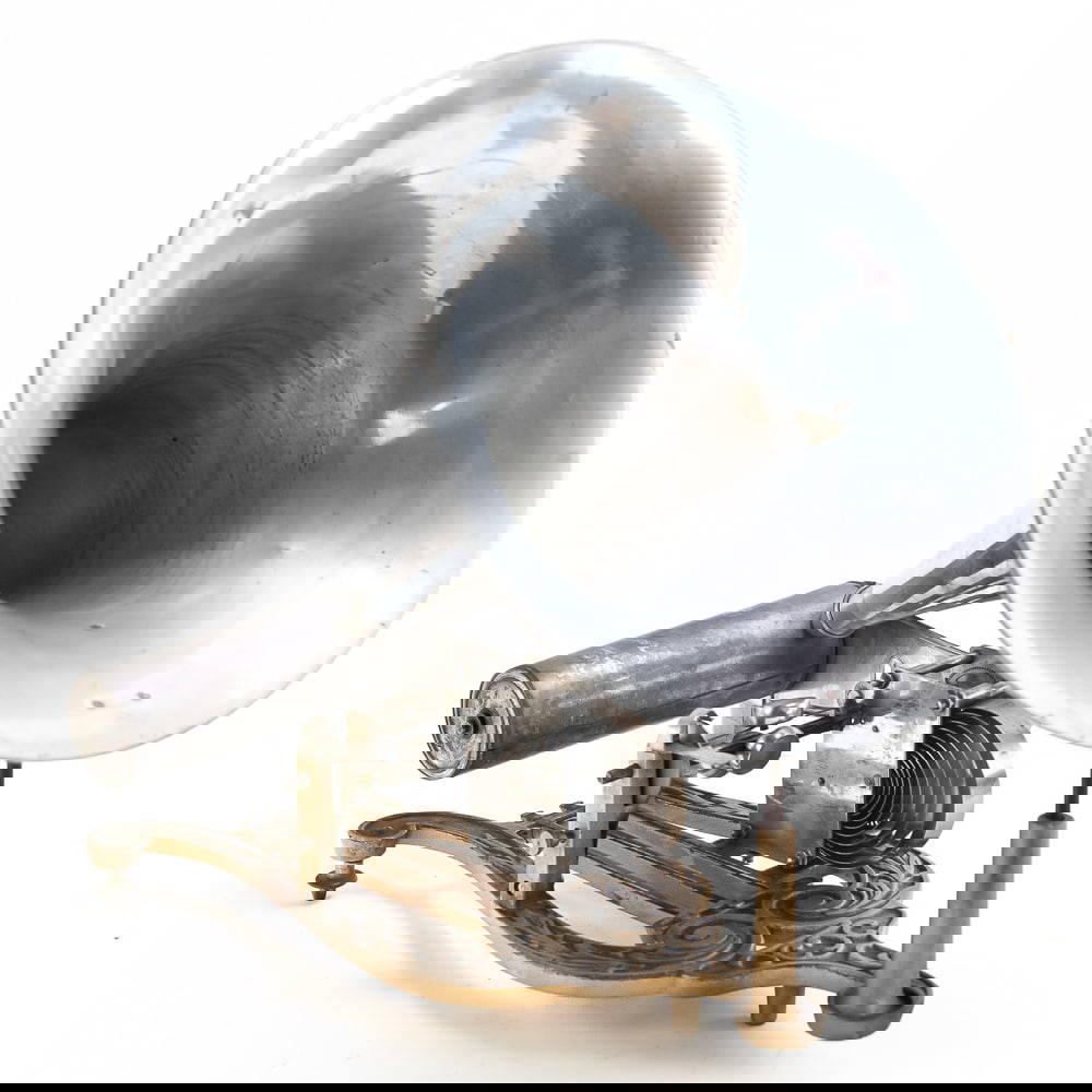 Puck Cylinder Phonograph Cast Iron Lyre Harp Base - Jun 26, 2025 ...