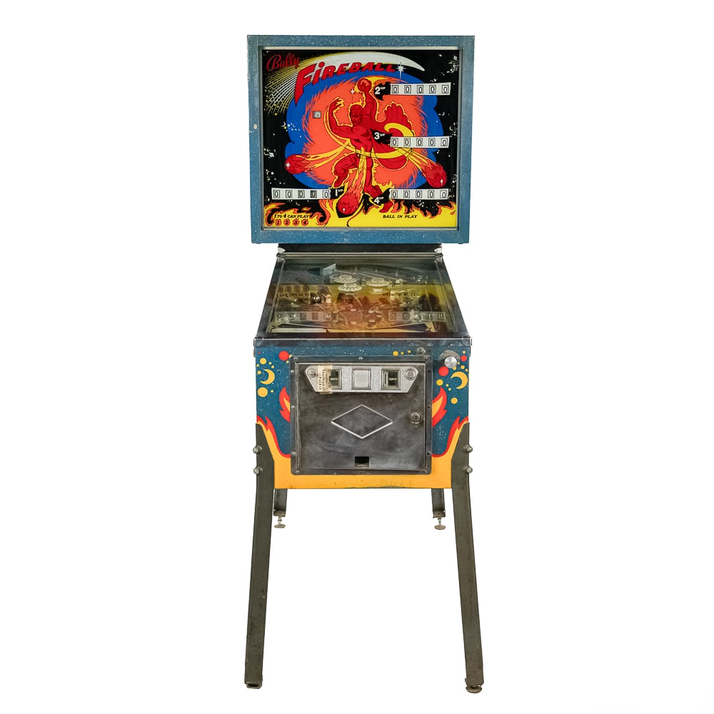Coin-op Bally Fireball Pinball Machine Auction