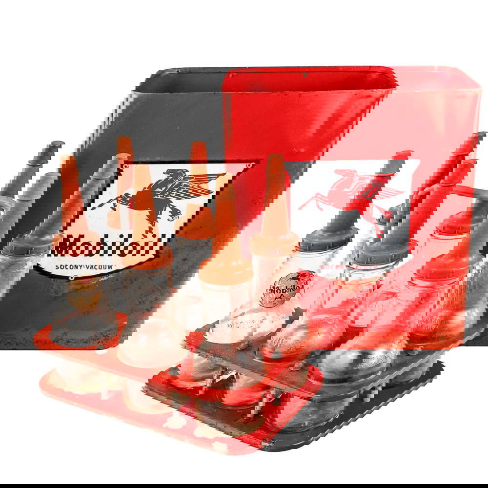 Vintage Mobil Arctic Special Bottles & Display Auction