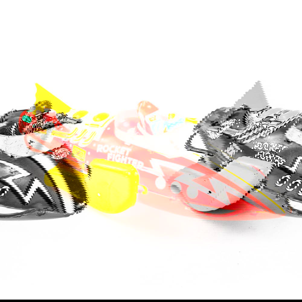 Marx Rocket Fighter Ship Tin Litho Wind-up Auction