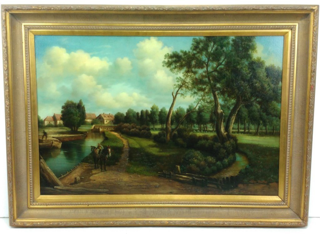 After John Wooton Late 20th Century Oil On Canvas