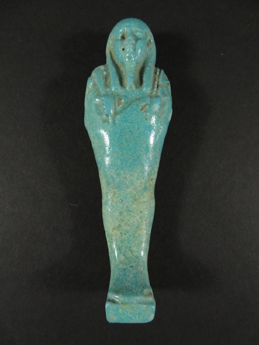 Egyptian Ushabti Shabti (1 of 5) Turquoise Faience