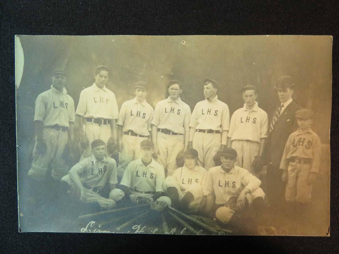 Postcard Rppc Baseball Team Lhs High School