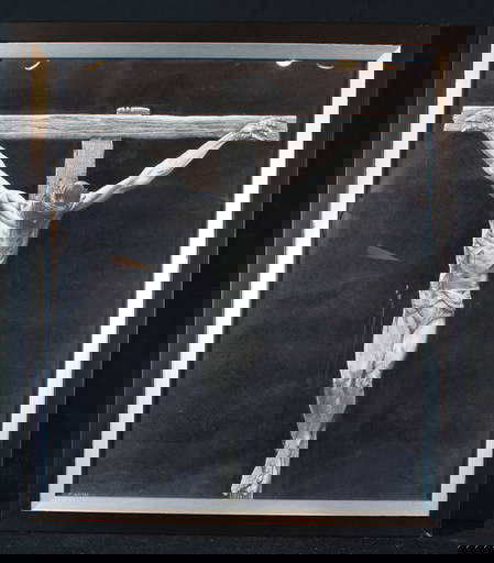 Signed Simon Bisley Ink Drawing Jesus Christ On Cross