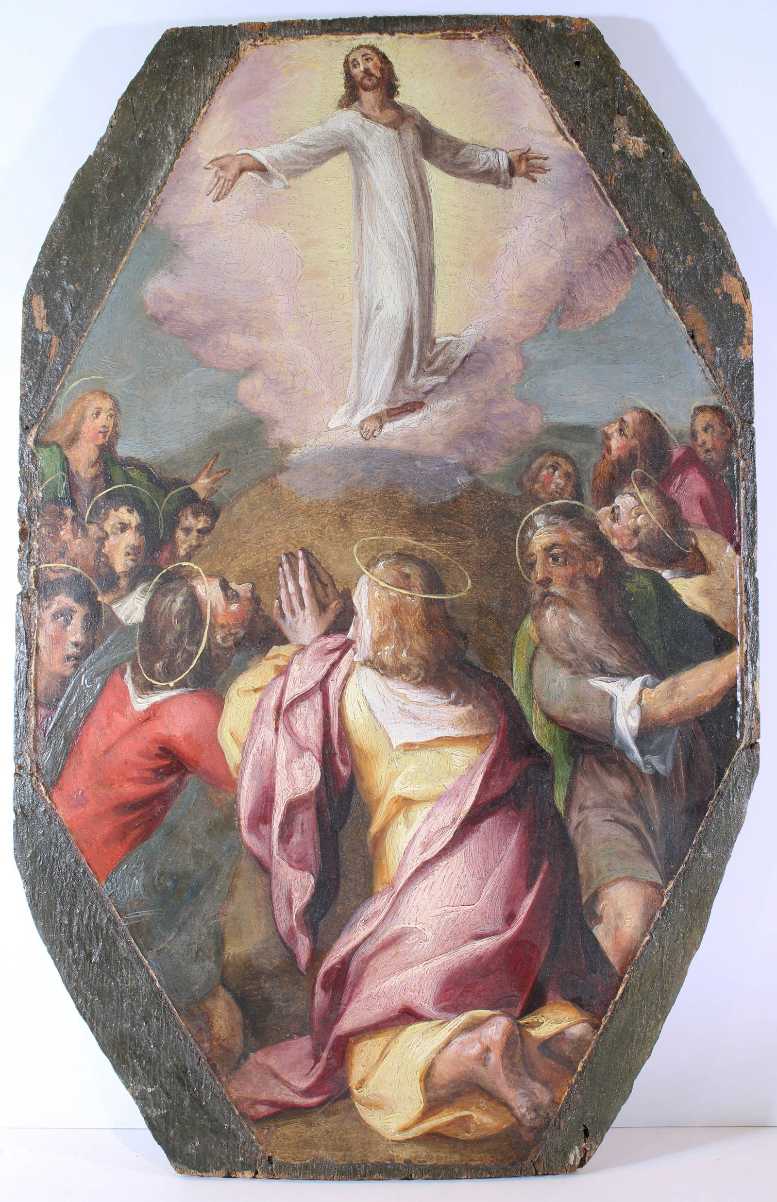 Old Master Spanish ? Jesus Disciple Francesco Curia Wax Collectors Seal ...