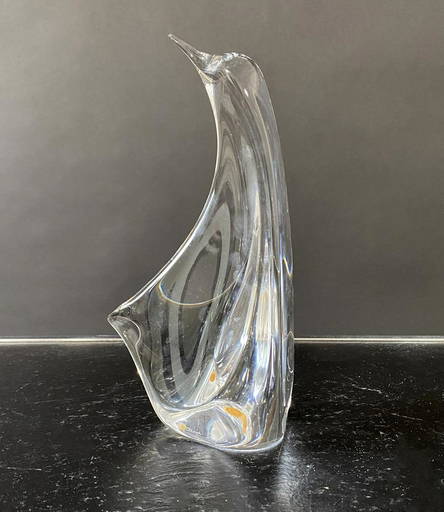 Daum Penguin Glass Figurine Table Sculpture