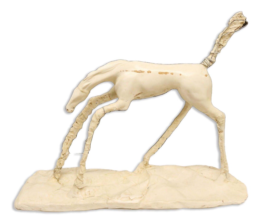 Mid Century Modern Carl Dahl Signed Early Plaster Horse Table Sculpture ...