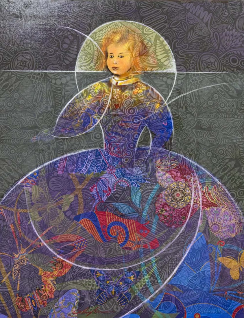 Dominic Pangborn The Golden Age Signed Unique Contemporary Acrylic ...