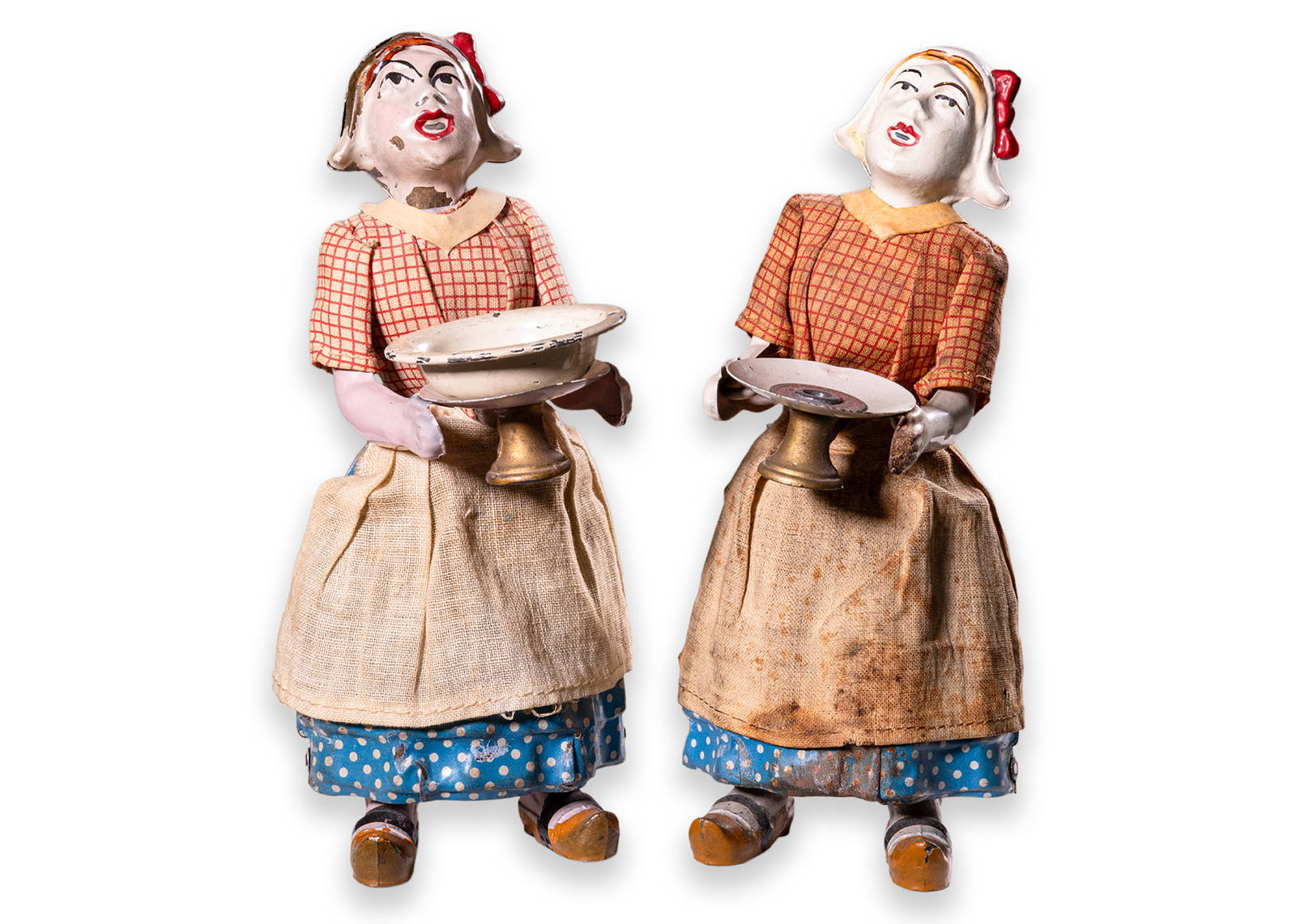 Fernard Martin Madelon Casseuse D?assiettes Pair Of Antique Windup Tin ...