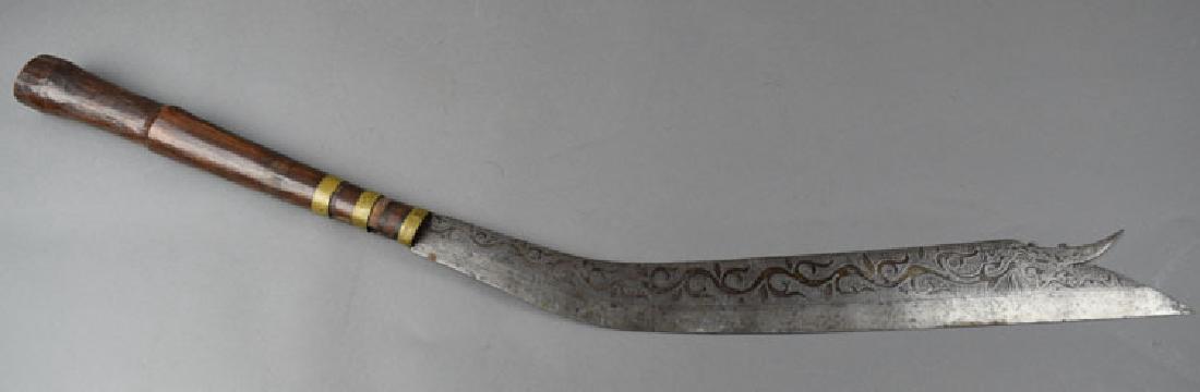 Large Antique Moro Panabas Axe