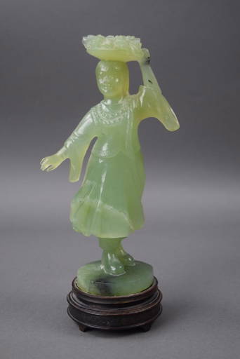 Chinese Cultural Revolution Carved Serpentine Figure