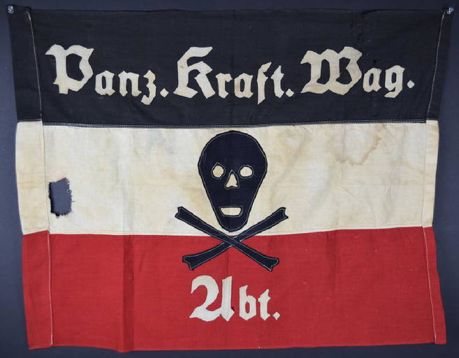 German 1919 Freikorps Kokampf Armor Regiment Flag