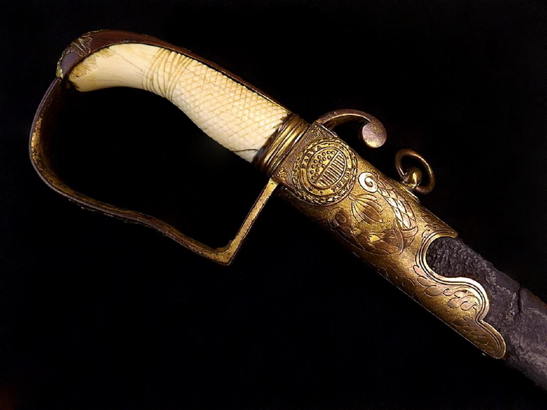 War of 1812 era American Officer's Sword in Fine Gilt