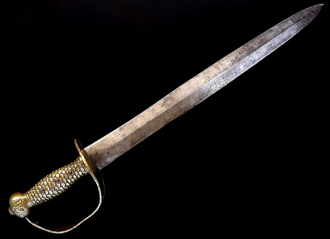 American 1842 US Navy Cutlass Naval Sword by N.P. Ames