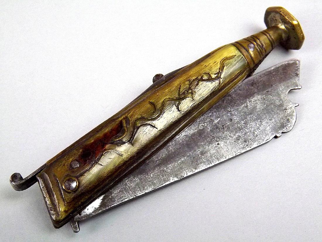 Rare 17th-18th C. Italian or Spanish "NAVAJA" Folding