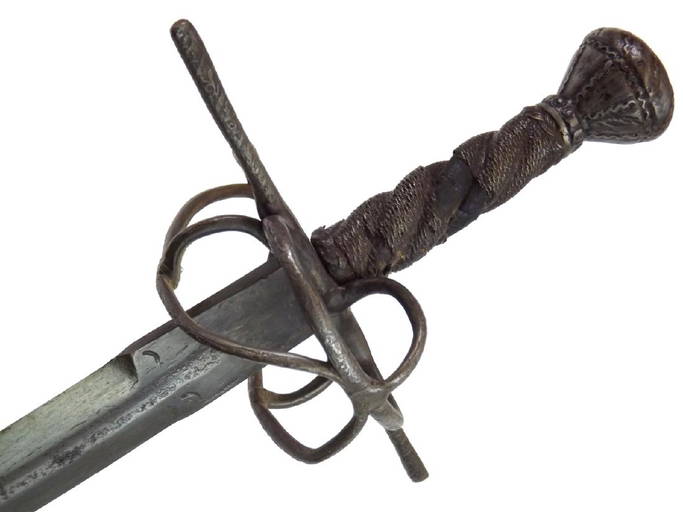 16th 17th C. German Transitional Type Swept Hilt Sword