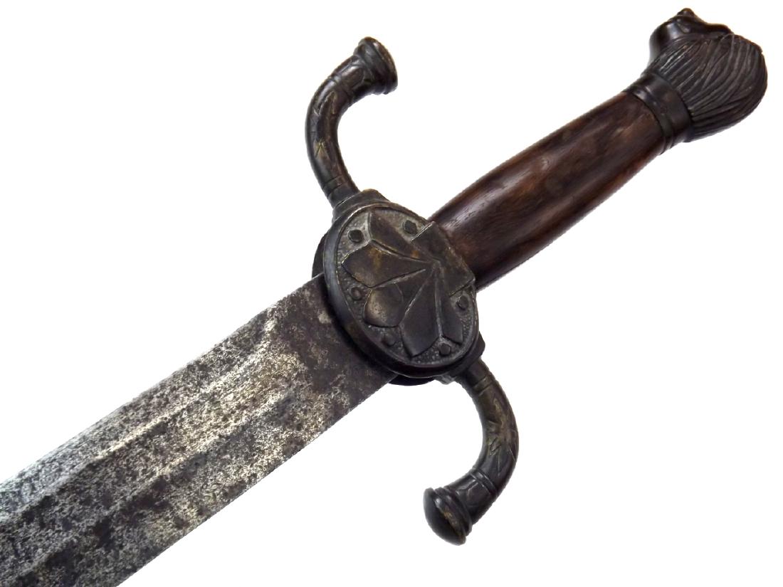 Impressive 16th -17th C. Italian Baron FALCHION Hunting