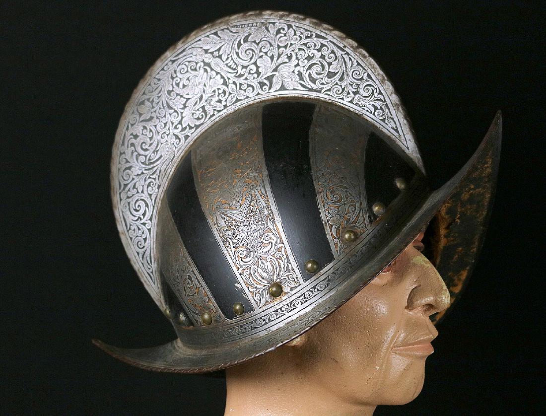 A Very Attractive 18th C. Style Spanish Morion Parade