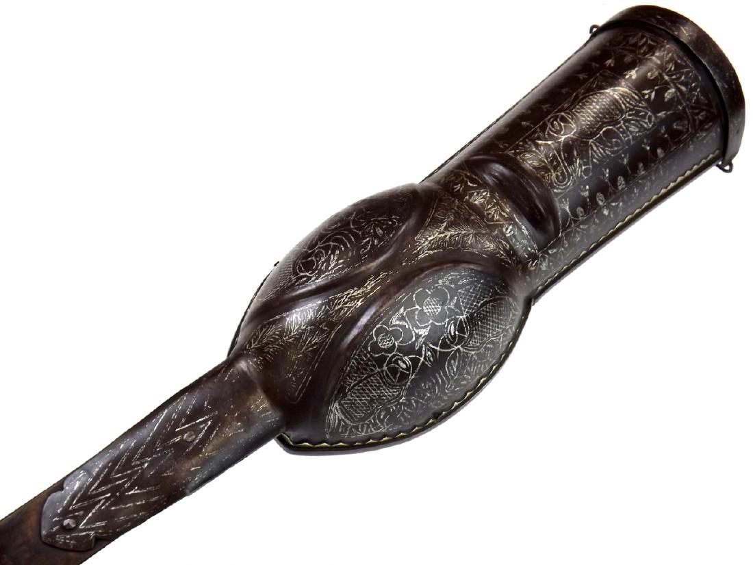 19th C. Indian PATA Sword With Extensive Silver