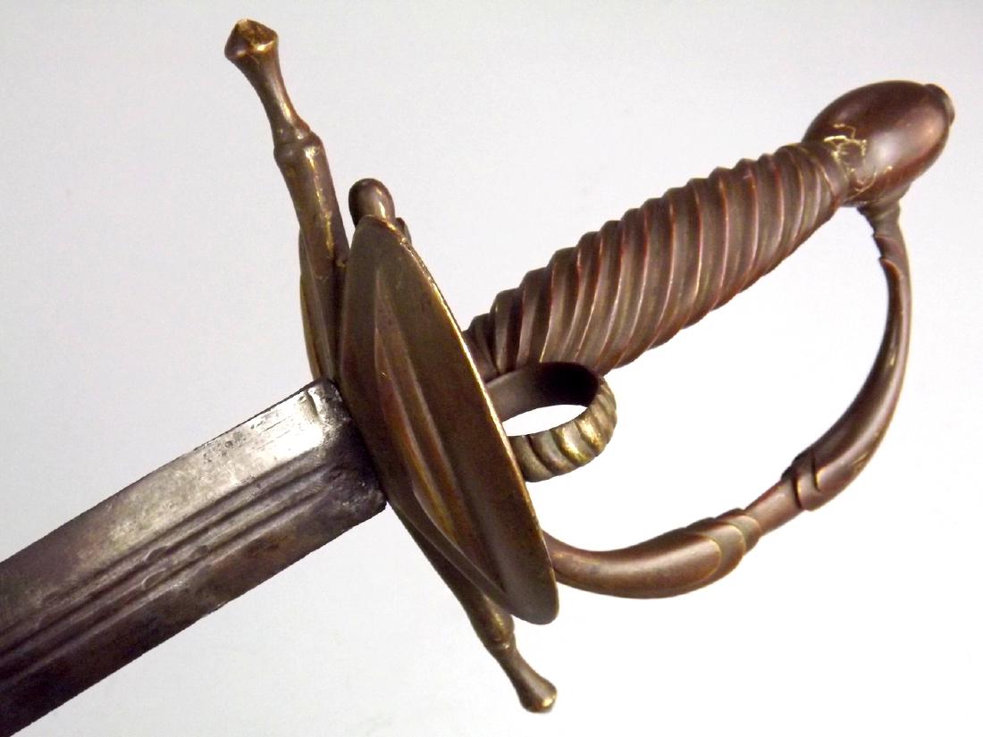 Large 18th C. European Rapier Horsemans Broad Sword,