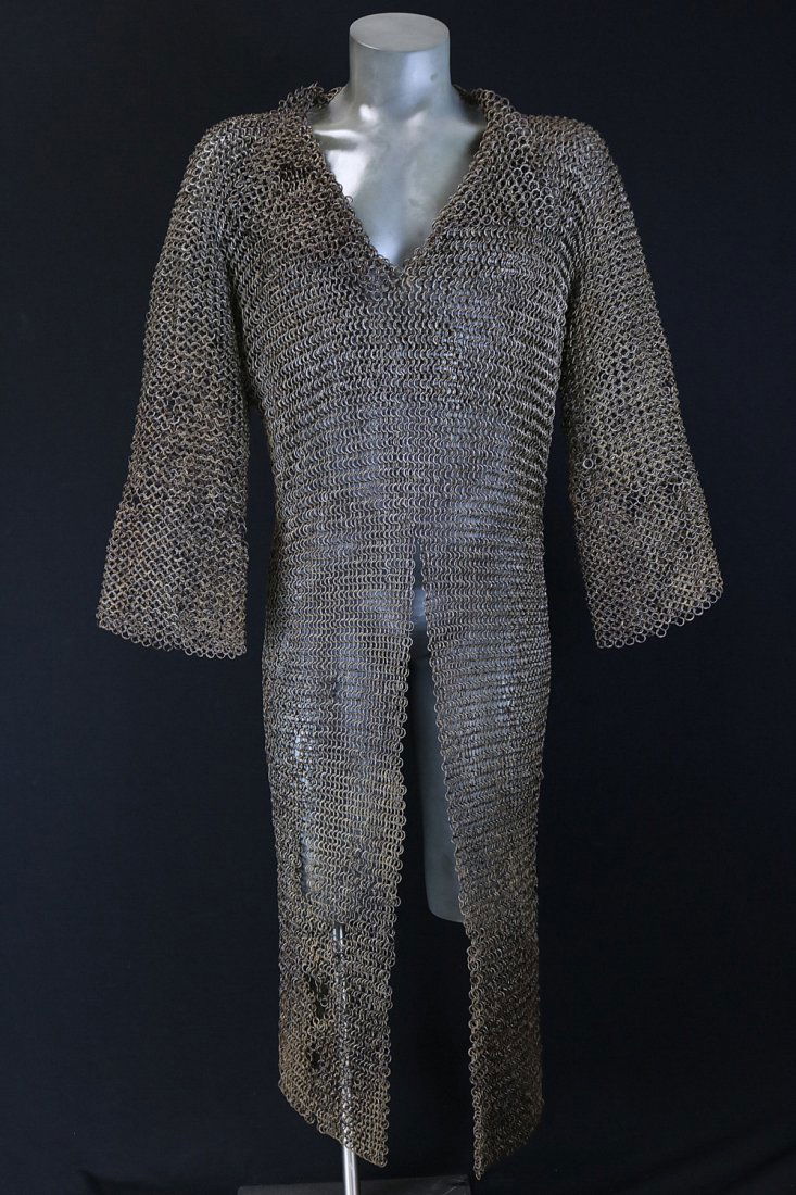 Rare 16th-17th C. Ottoman Turkish Long Chain Mail Armor