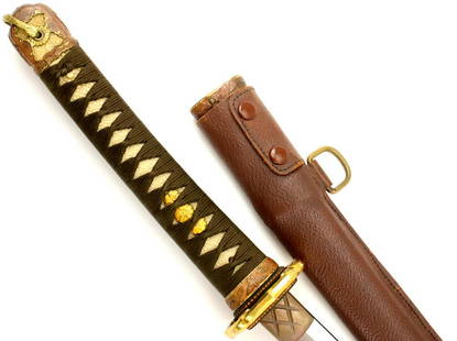 Japanese Samurai Two Sword Set, Katana & Wakizashi: