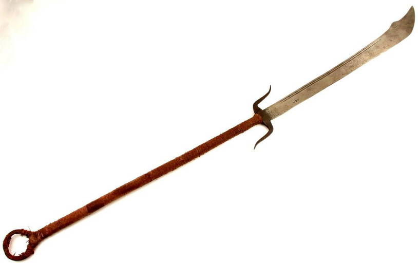 Very Rare Chinese Warrior's Fighting Long Hafted DAO Sword ~ 18th C. to ...