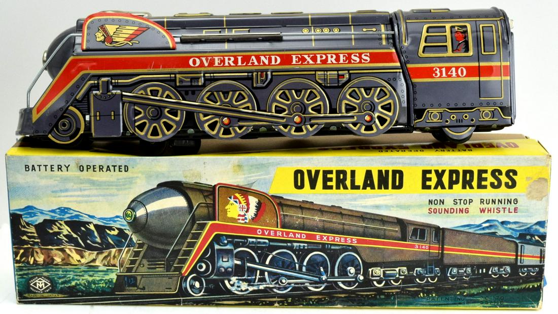 Trade Mark Modern Toys Overland Express Train, Battery Operated C. 1960's