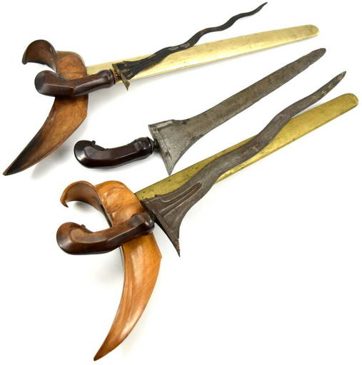 Three Indonesian Kris Daggers