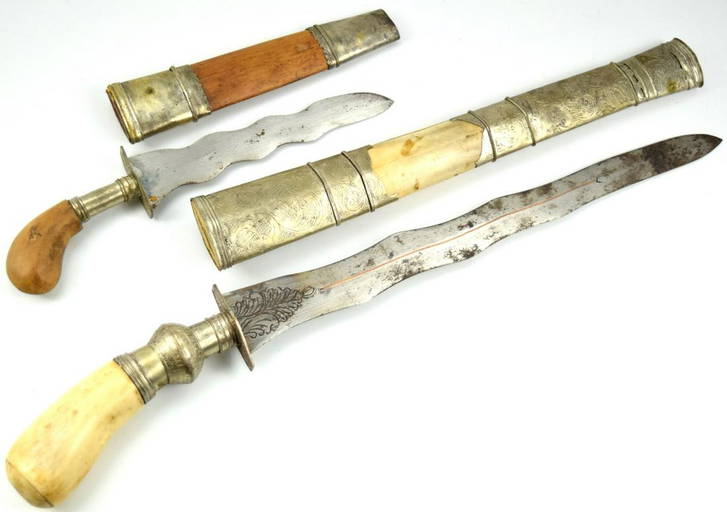 Two Nice Philippine Punal Moro Daggers (#0119) on Jan 14, 2023 | Sofe ...