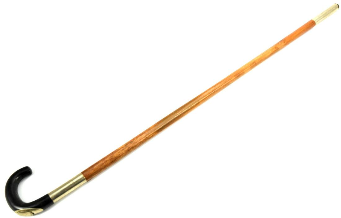 Unusual Gentlemen Walking Cane With Measuring Tool Auction