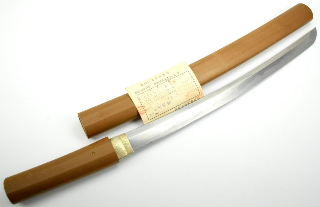 Shinto Period Kunihiro Minamoto Wakizashi Sword Auction