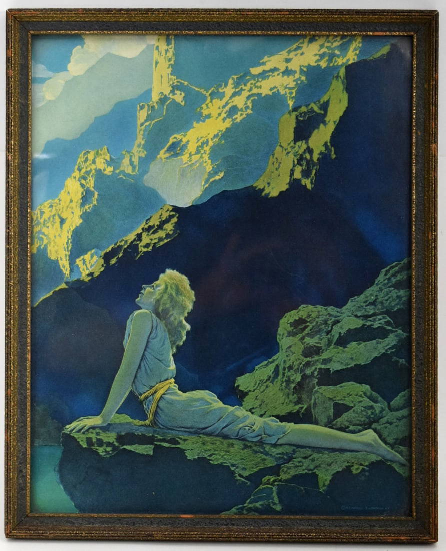 Vintage Morning Print By Maxfield Parrish Auction