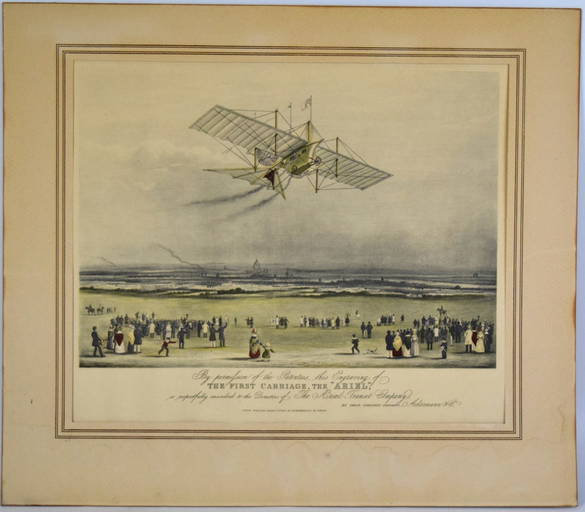 Engraving The First Carriage Ariel 1843