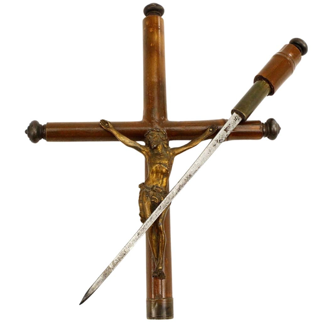 Fascinating Antique French Or Italian Large Christ Crucifix With Hidden ...