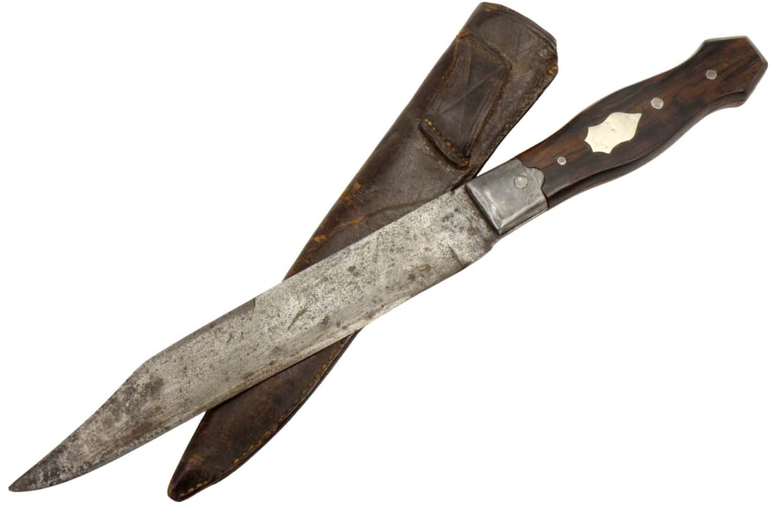 Rare American Civil War Era Or Earlier Large Guardless Bowie Knife With ...