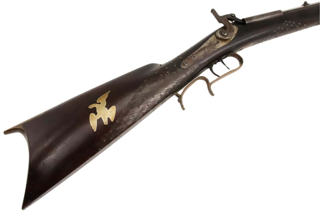 Very Nice 1870s Kentucky Rifle Style American Made Zimmer Schuetzen 4mm ...