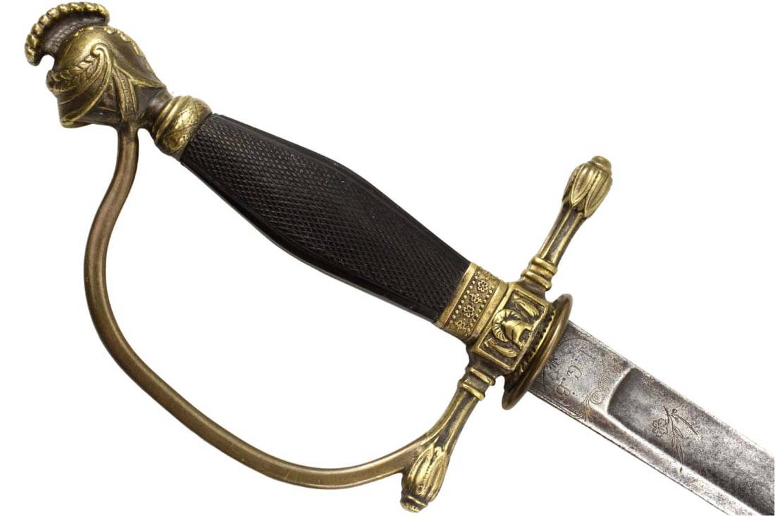 Nice French Napoleonic Era Officer's Eppie Rapier Sword, Lovely Etched ...