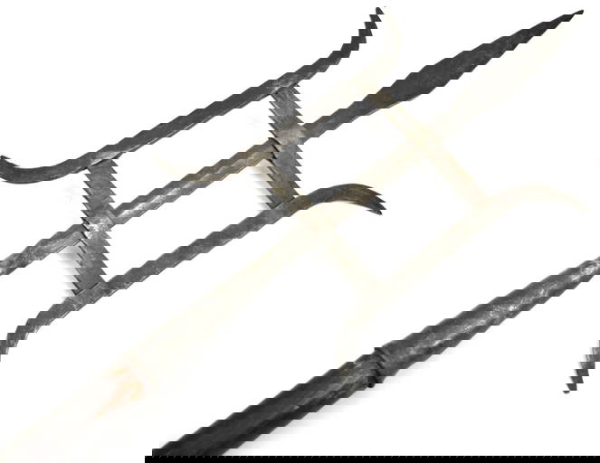 Rare Qing Dynasty Large Chinese Ji Dao Polearm