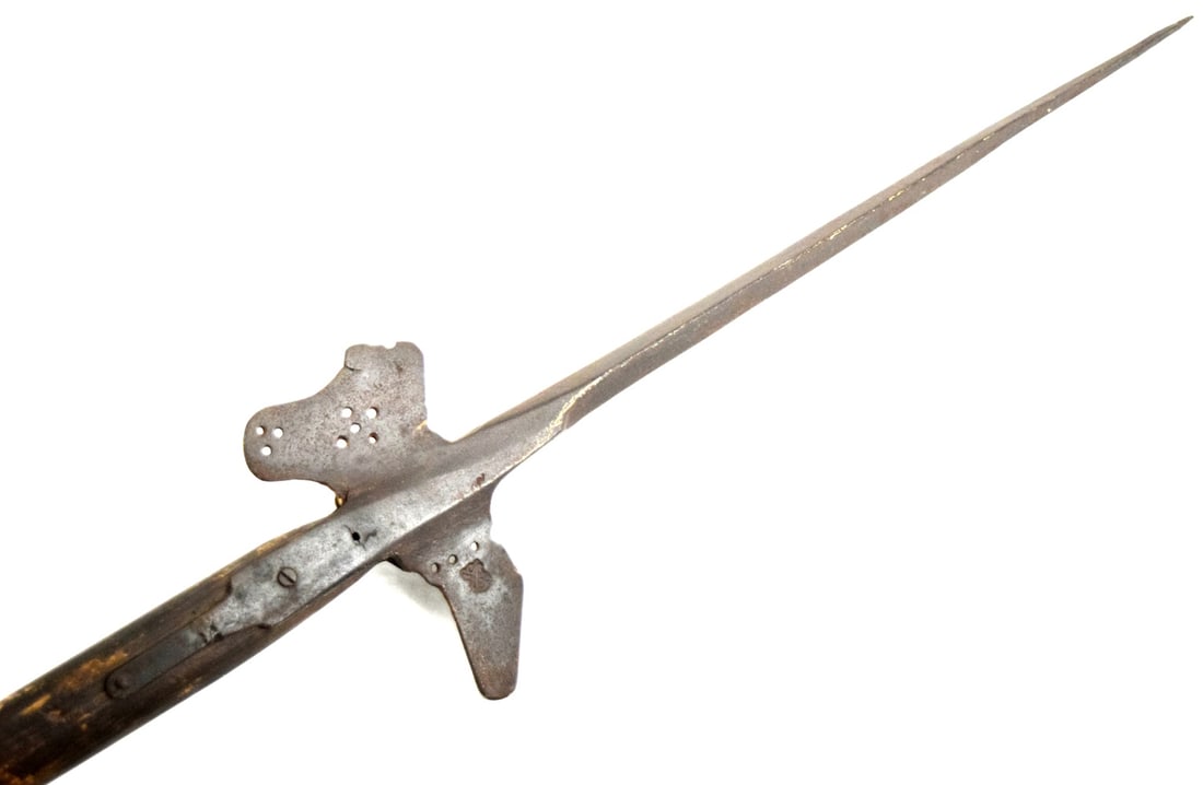 16th C. French Or German Halberd Polearm ~ Maker Marked Blade Auction