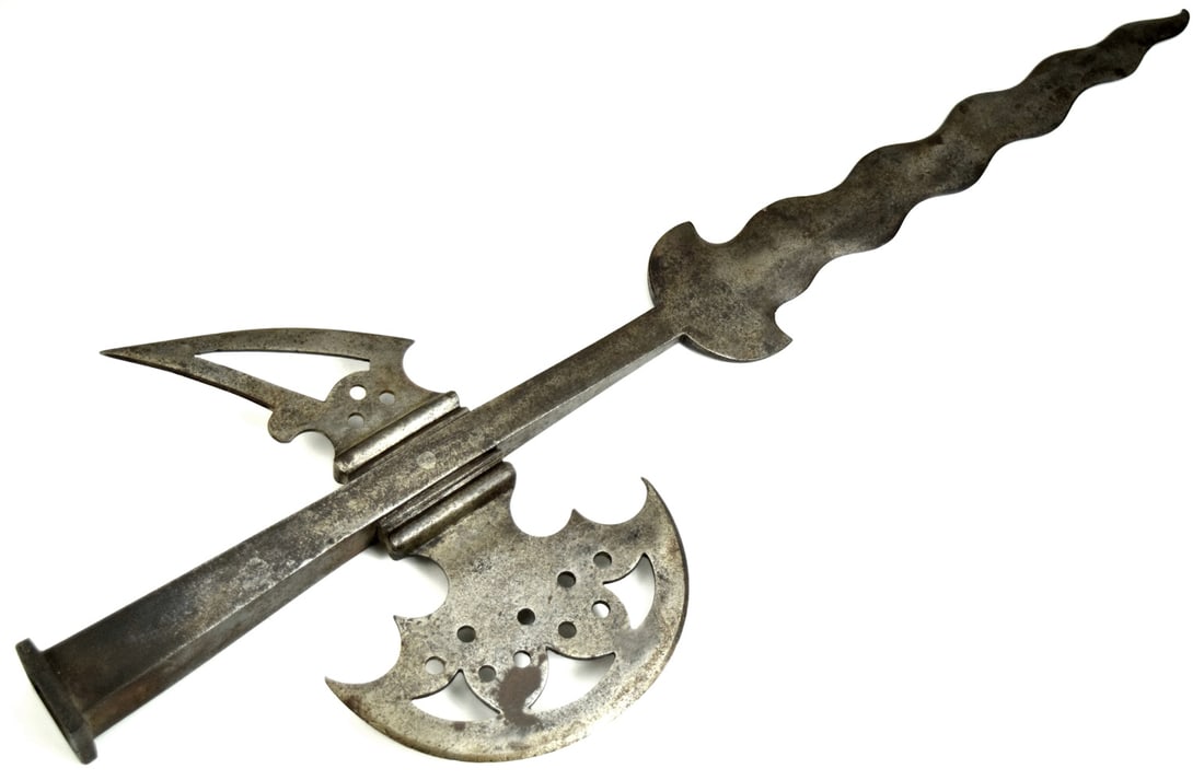 Nice 19th Century German Halberd Polearm Head Auction
