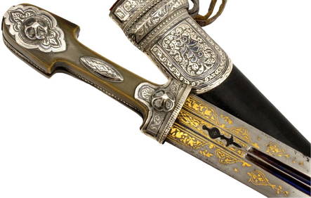 Fabulous Quality Imperial Russian Caucasian Kinjal Dagger With ...