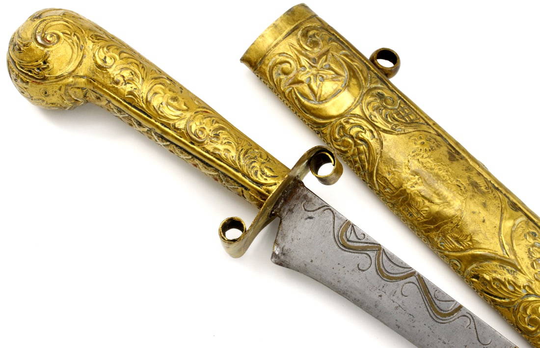 Fine And Rare 19th C. Islamic Algerian Flyssa Sword Of Royal ...