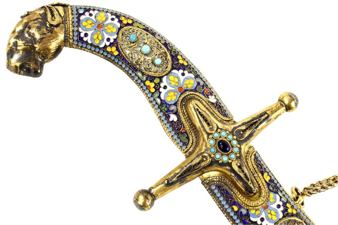 Highly Attractive Russian Caucasian Presentation Dagger In A Rare ...