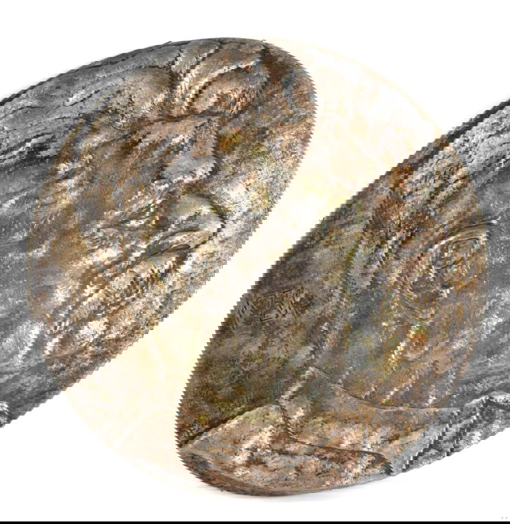 Large Russian Soviet Silver Wall Plaque Of Stalin Profile, Signed ''i ...