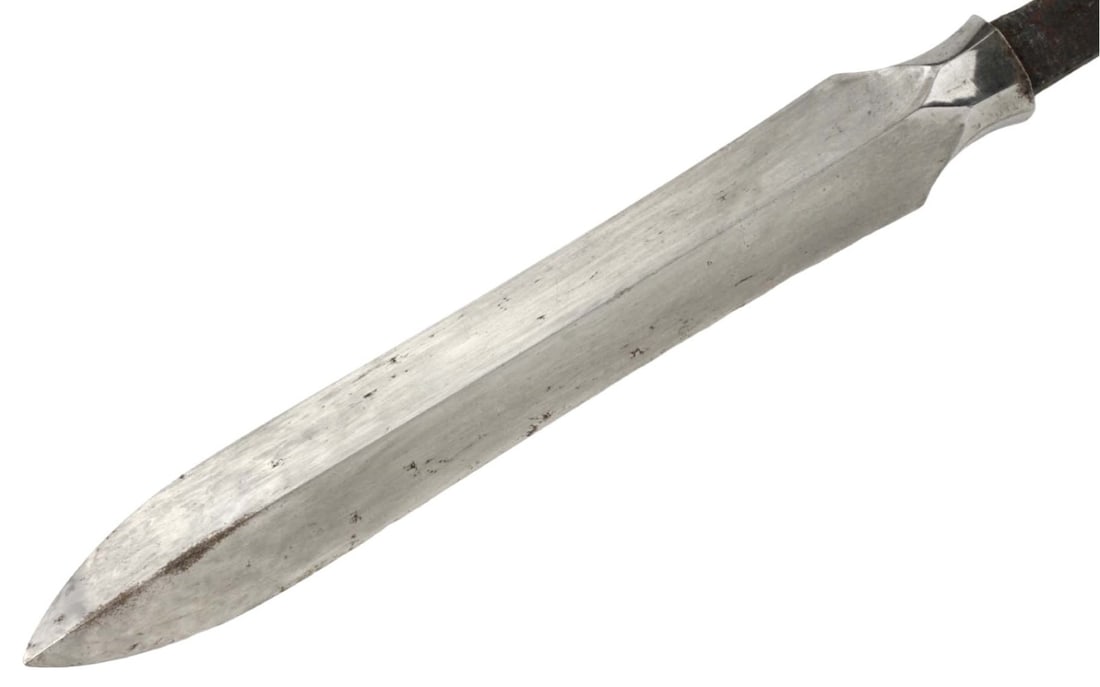 Good Koto To Shinto Era Japanese Samurai Yari Spear Head Blade Of ...