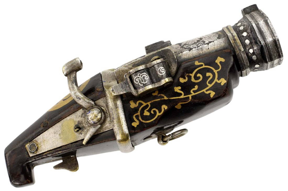 Fabulous Quality Japanese Samurai Teppo Matchlock Pistol Netsuke From ...
